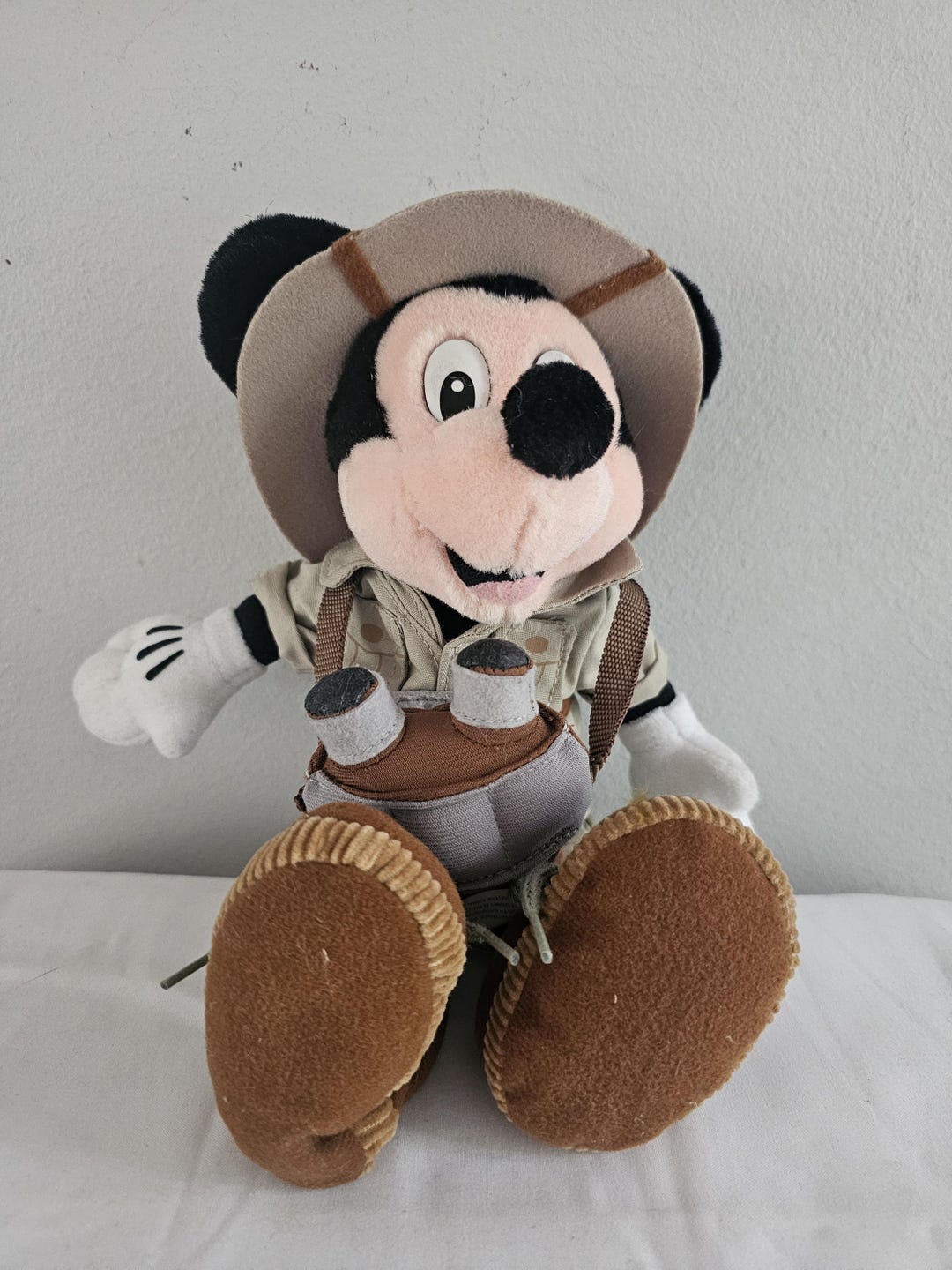 11 Plush Mickey Mouse Safari Explorer Outfit With Binoculars - Etsy