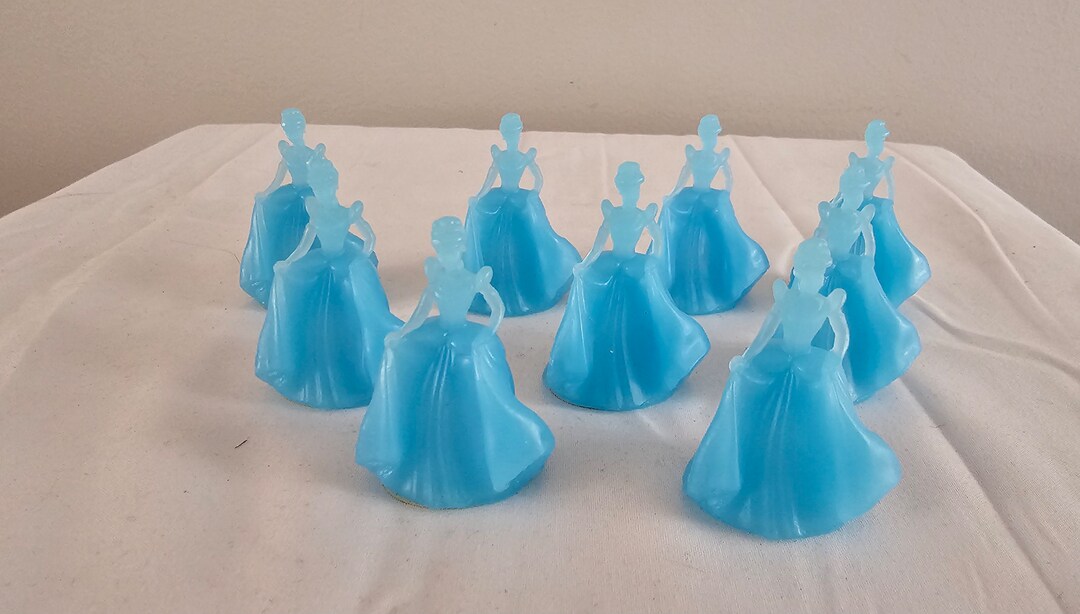 Lot of Nine (9) Disney Princess Cinderella Blue Figures - Etsy