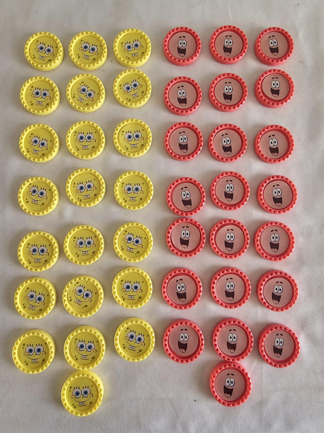 Spongebob Squarepants Connect Four (4) Game Replacement Checkers Pink ...