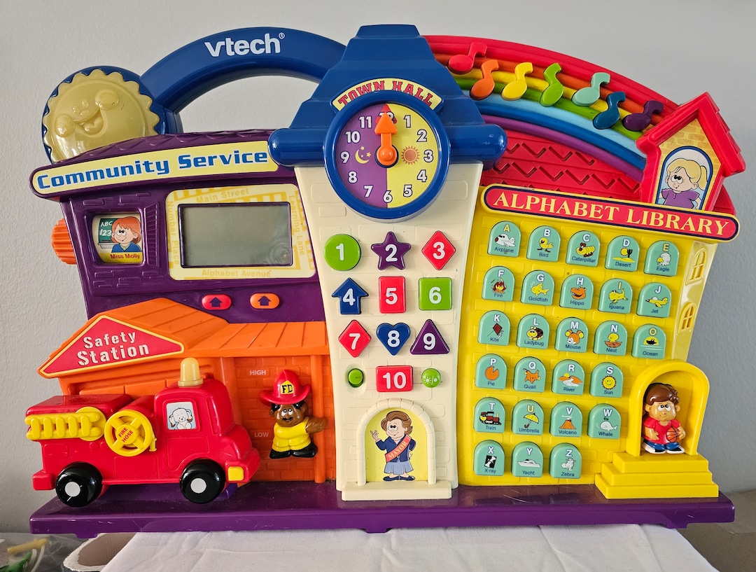 2002 Vtech Explore A Town - Preschool Educational Interactive Toy - Etsy