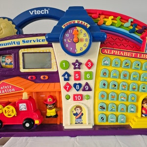 2002 Vtech Explore A Town - Preschool Educational Interactive Toy - Etsy