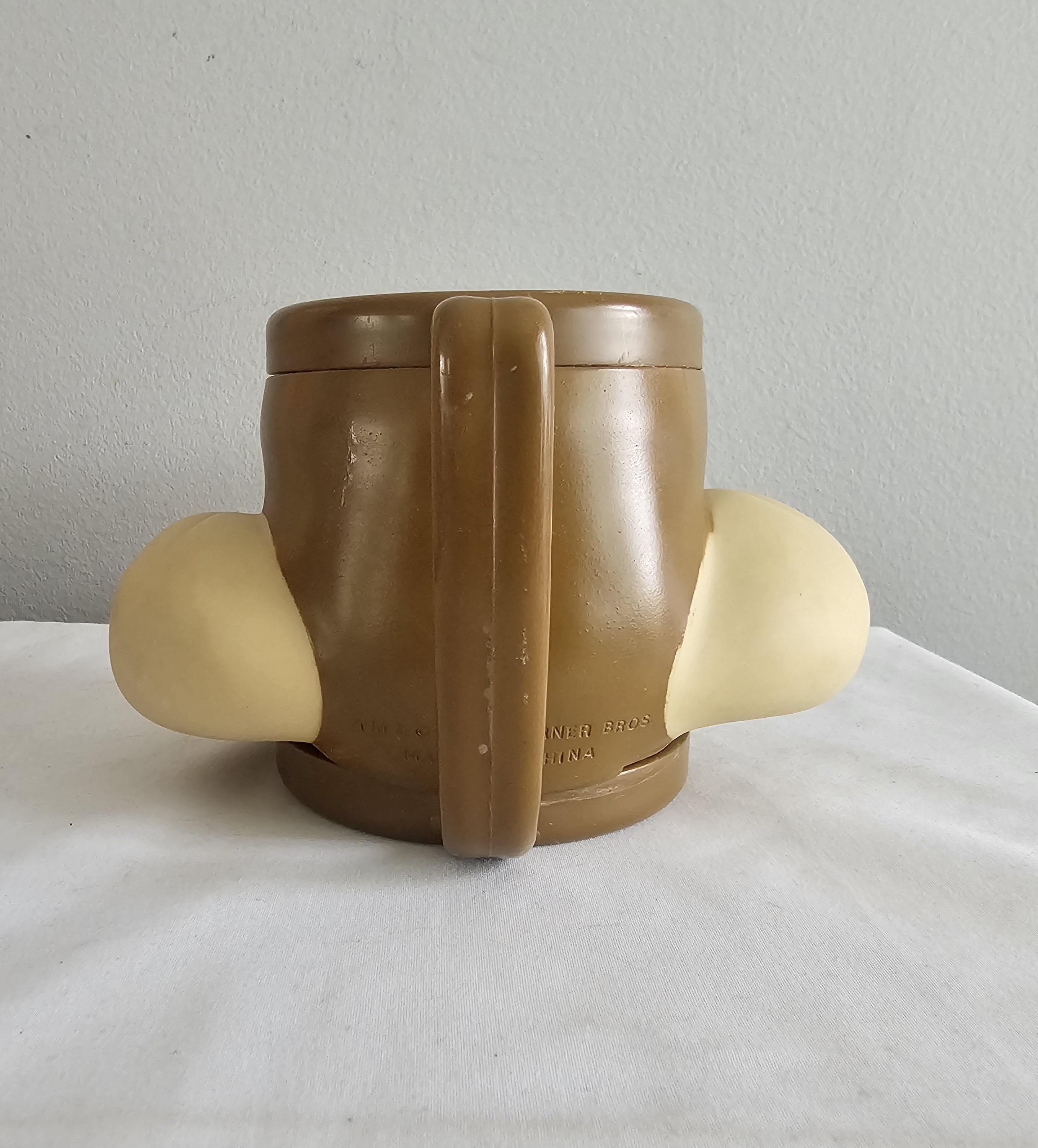 1992 Wiley Wile E Coyote Mug Cup Warner Bros Looney Tunes Plastic 3D ...