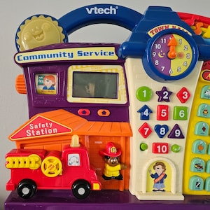 2002 Vtech Explore A Town - Preschool Educational Interactive Toy - Etsy