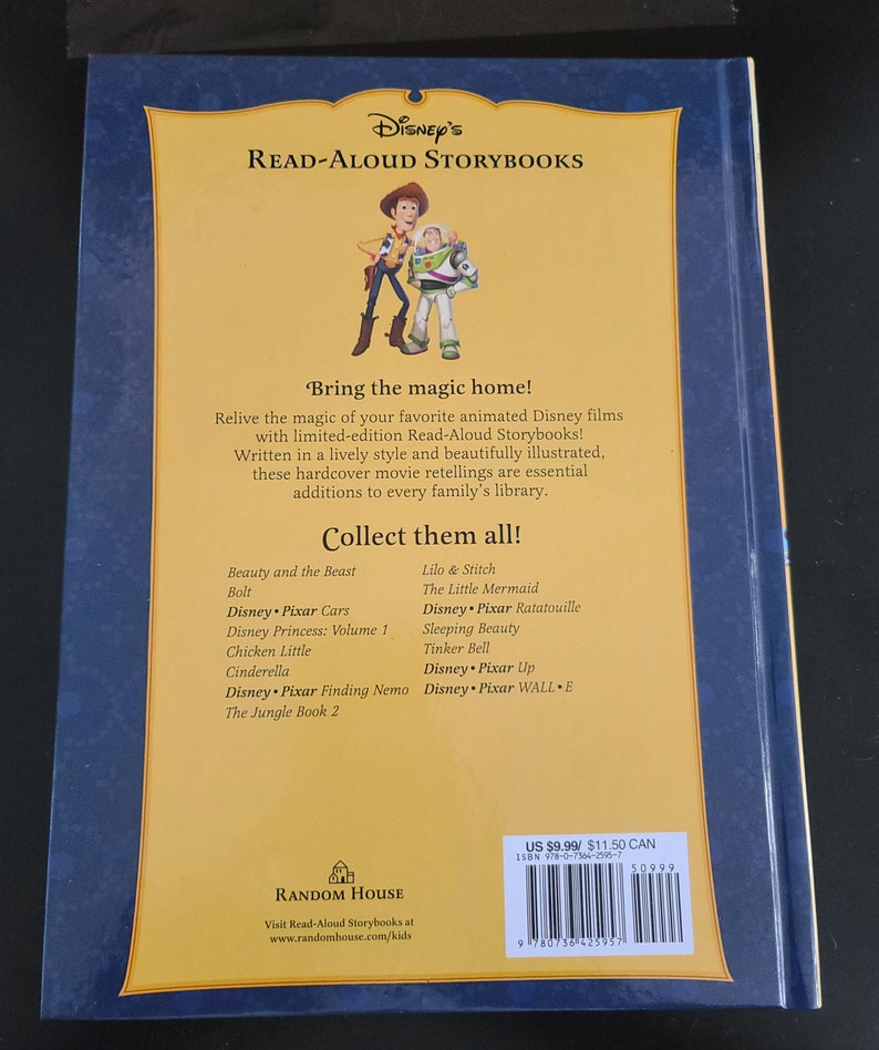 Disney Toy Story Read Aloud Storybook HC - Etsy