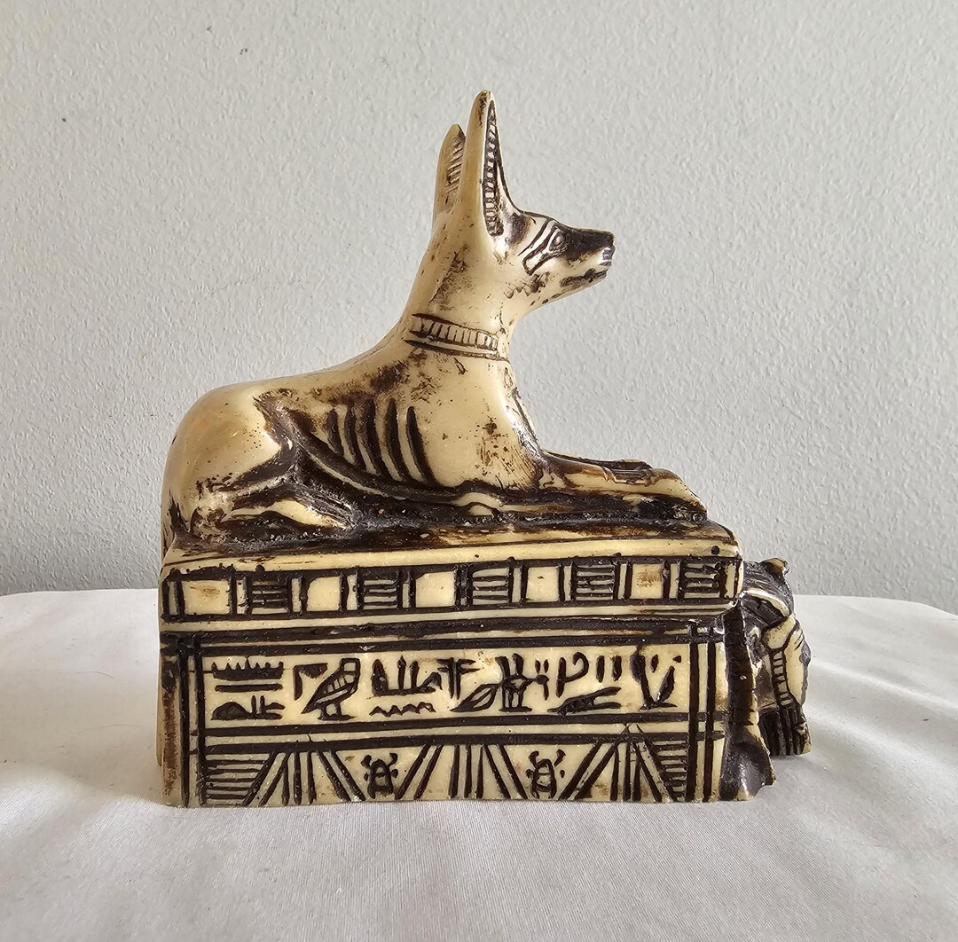Anubis Stone Carving - Egyptian God of Afterlife - Jackal - Etsy