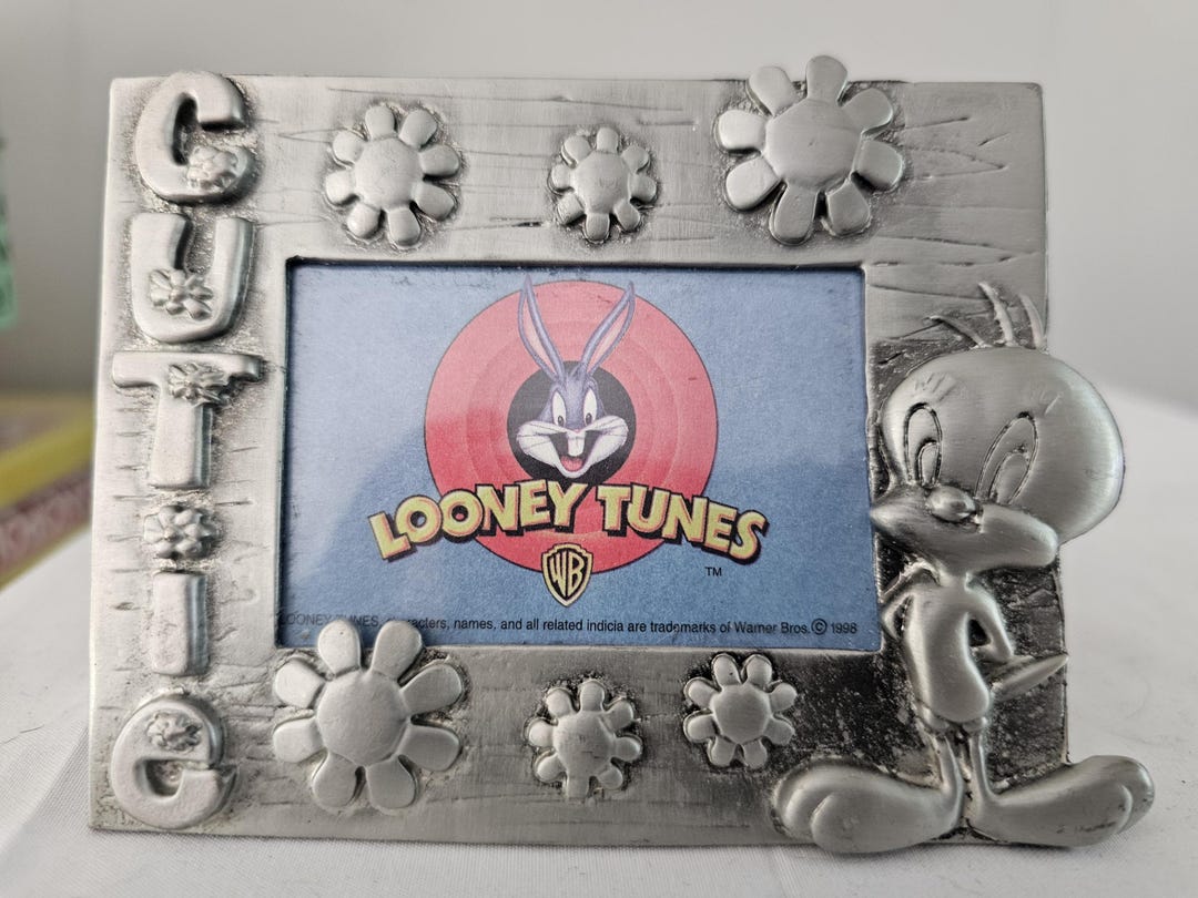 1996 Looney Tunes Tweety Pewter Picture Frame Cutie - Etsy