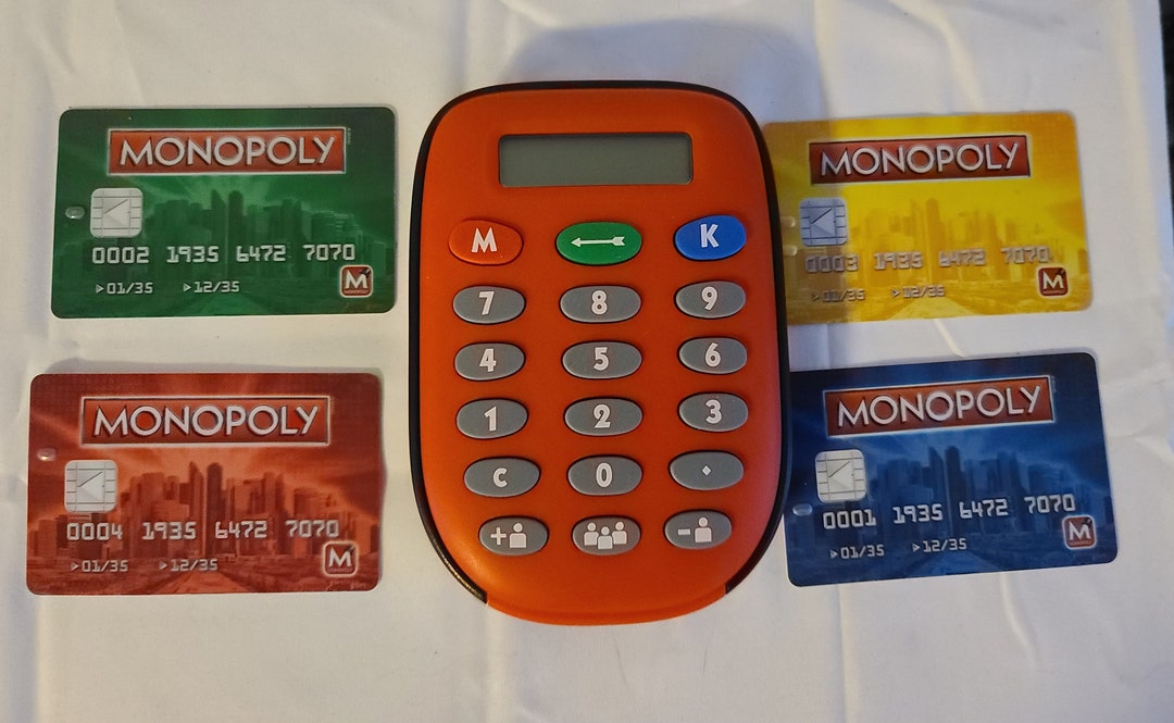 Electronic Monopoly Replacement Cards and Banking Unit (red) - Etsy