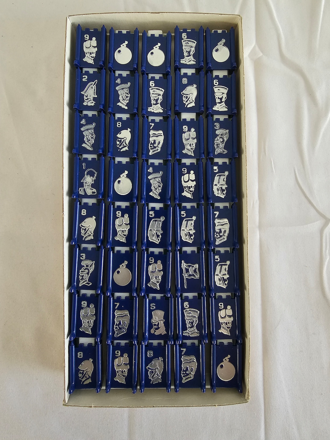 Stratego Board Game Replacement Full Blue Army - 40 Pieces - Etsy