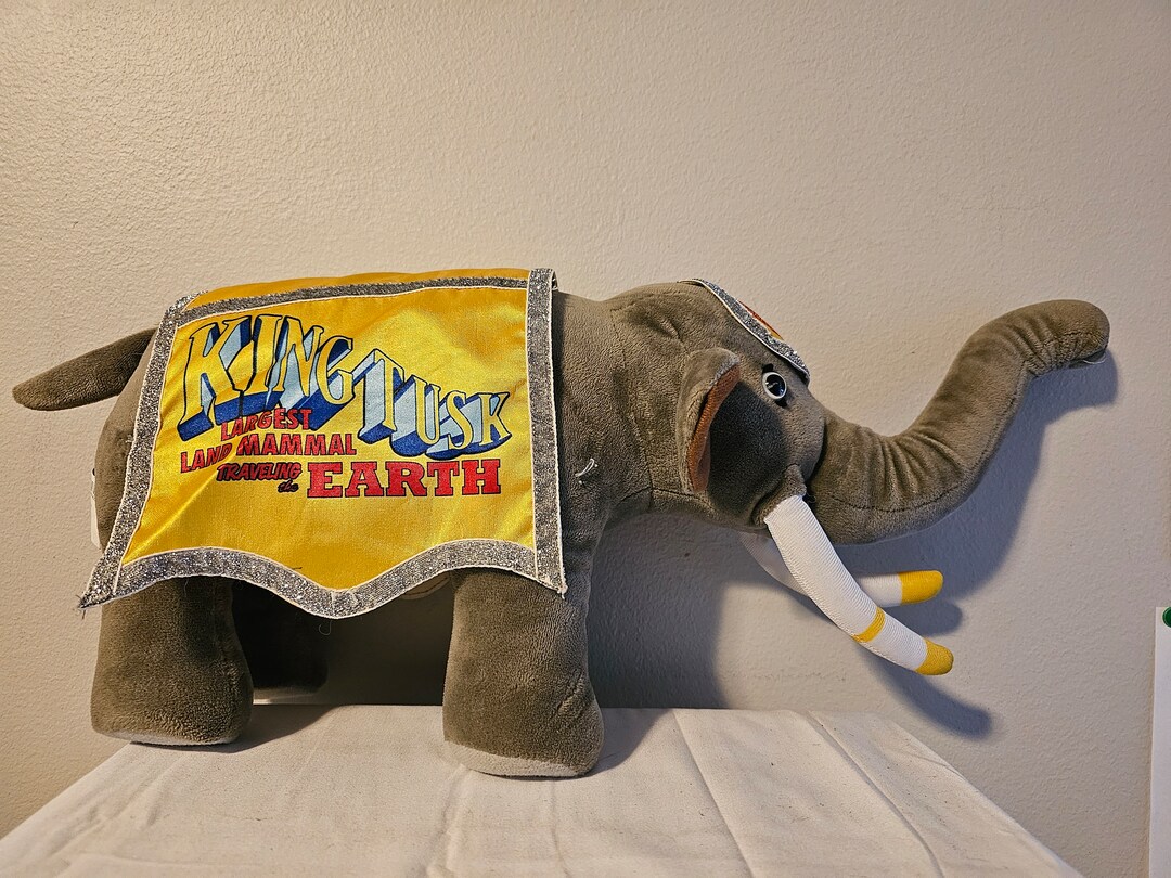 1987 Plush Elephant King Tusk - Barnum Baily Circus - Etsy