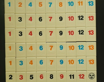 Full Set of Rummikub Tiles 106 - Etsy