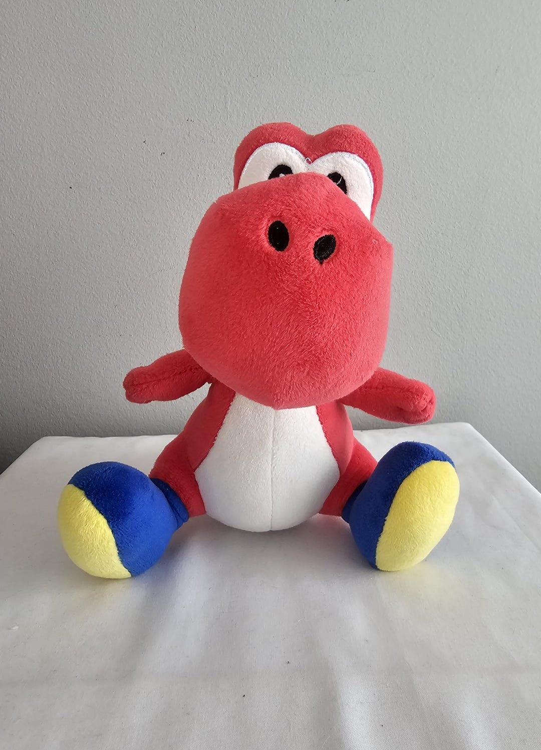 8" Plush Yoshi - Super Mario Bros - Red Body - Etsy
