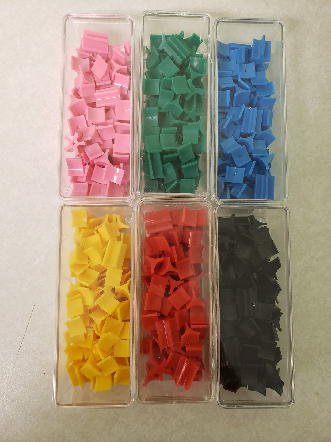 1975 Risk Board Game Replacement Armies - 418 Pieces in 6 Colors With ...