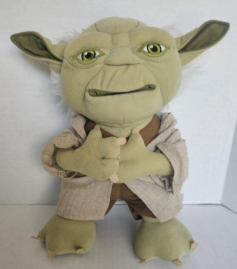 10" Plush Talking Yoda - Star Wars - Etsy