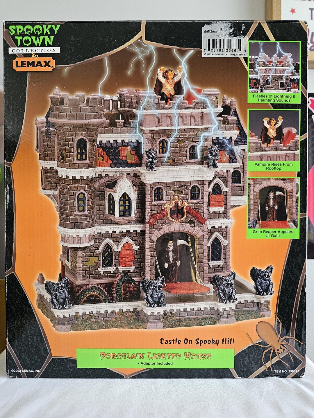 Spooky Town Lemax - Castle on Spooky Hill #25661 - Retired - Etsy