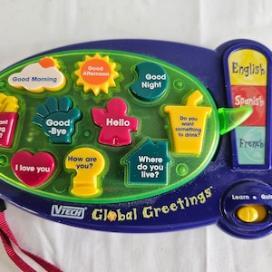 Vtech Global Greetings Rare Electronic Language Learning Toy - Etsy