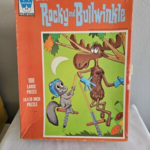 1962 Rocky and Bullwinkle Jigsaw Puzzle - Whitman - Etsy