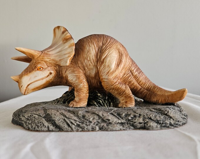 Vintage Triceratops Dinosaur Figure - National Monument - Etsy