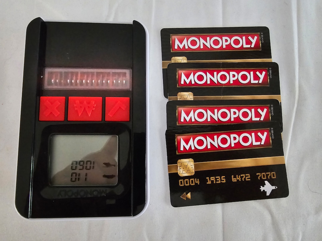 Ultimate Electronic Monopoly Replacement Cards and Banking Unit (black ...