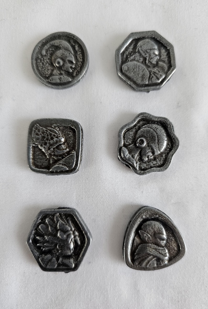 Clue Dragon Ball Z Board Game Replacement Metal Tokens (6) - Etsy