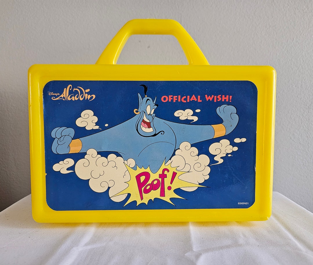 Vintage Aladdin Genie Yellow Box - Official Wish! - Etsy