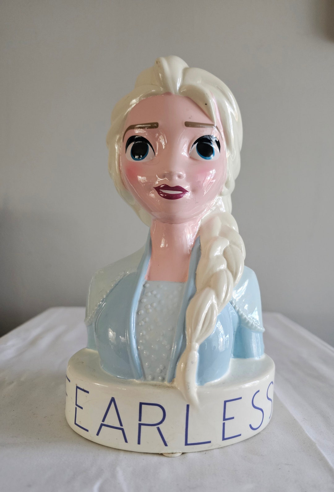 8" Disney Frozen Elsa Coin Bank - Fearless - Etsy