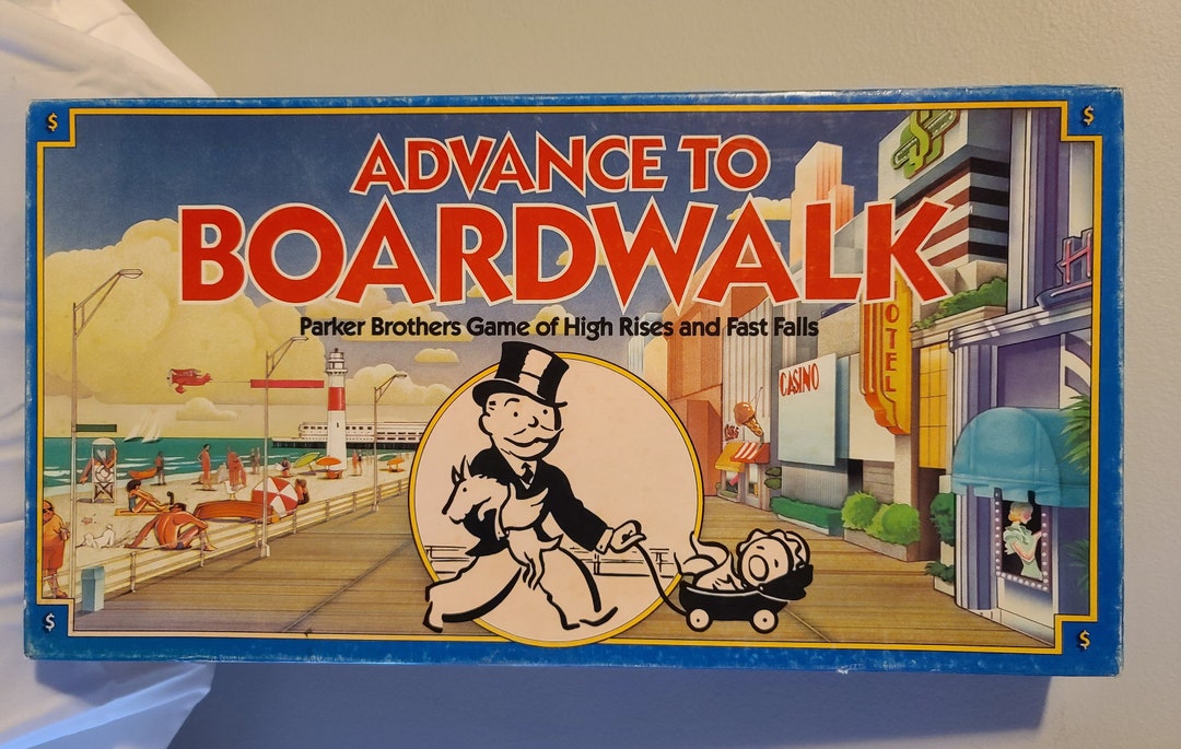 Board Game 1985 Advance to Boardwalk - Etsy