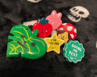 Polymer Clay Pins | Etsy