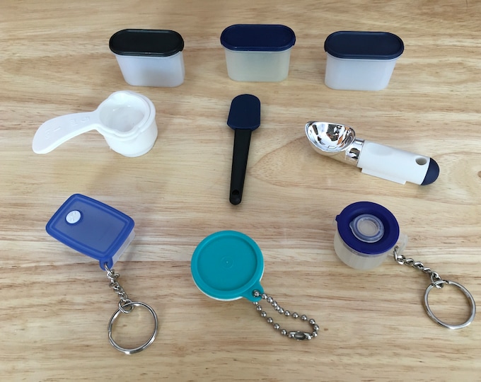 Tupperware Key Chain,new,key Chain,pill Box,pill Case,pill Holder,mini ...