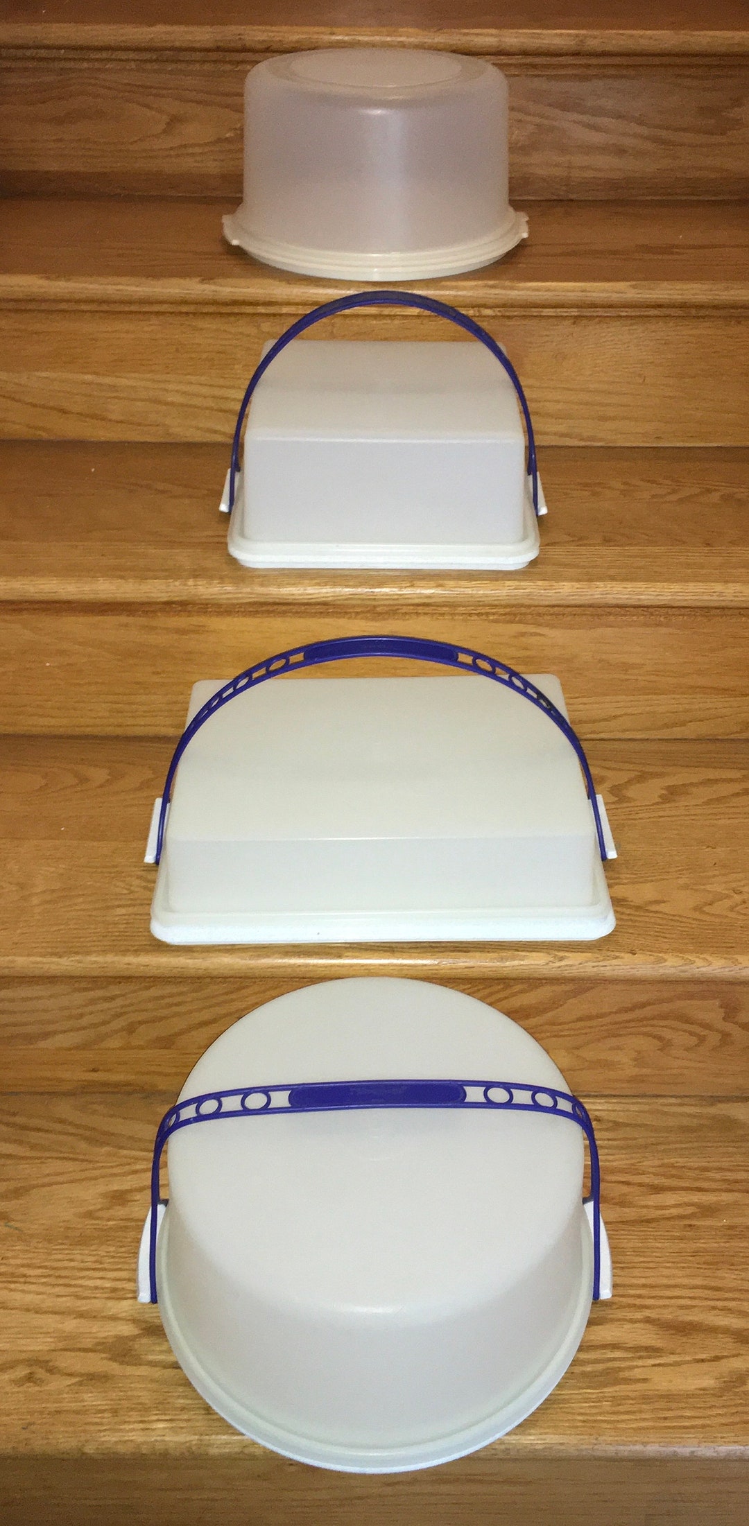 Vintage Tupperware Round Maxi Jumbo Cake Taker Carrier, Rectangular or ...