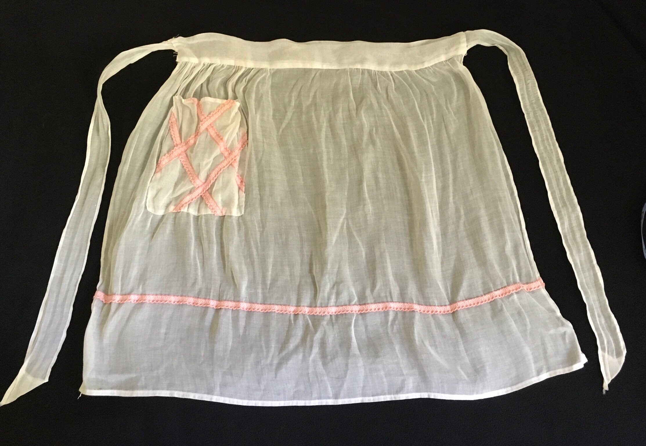 Set of 3 1950s Trad Wife Vintage Hostess Aprons White Sheer Organza ...