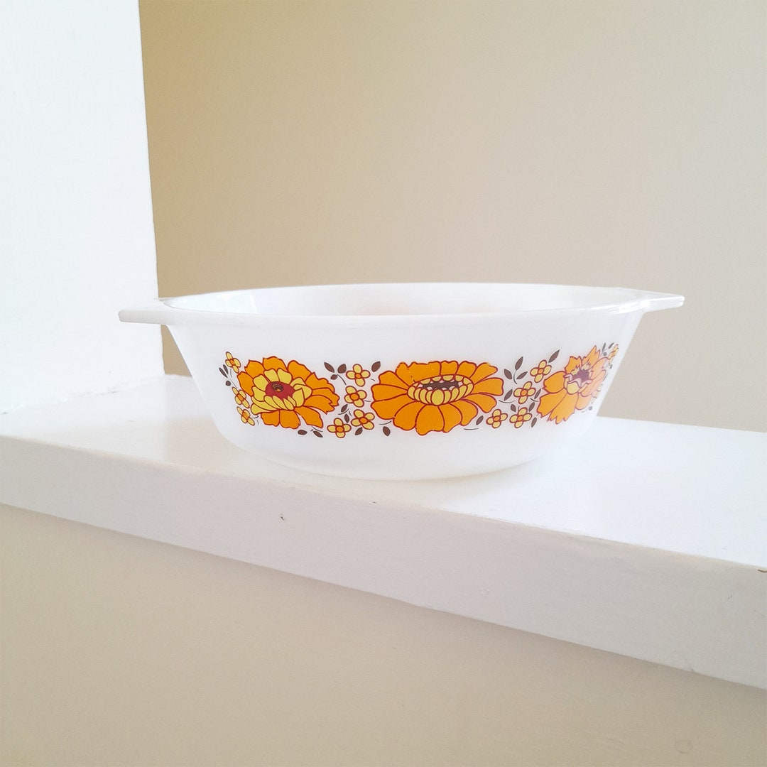 70's Pyrex Marigold / Sunflowers Casserole Dish No.40r - Etsy UK