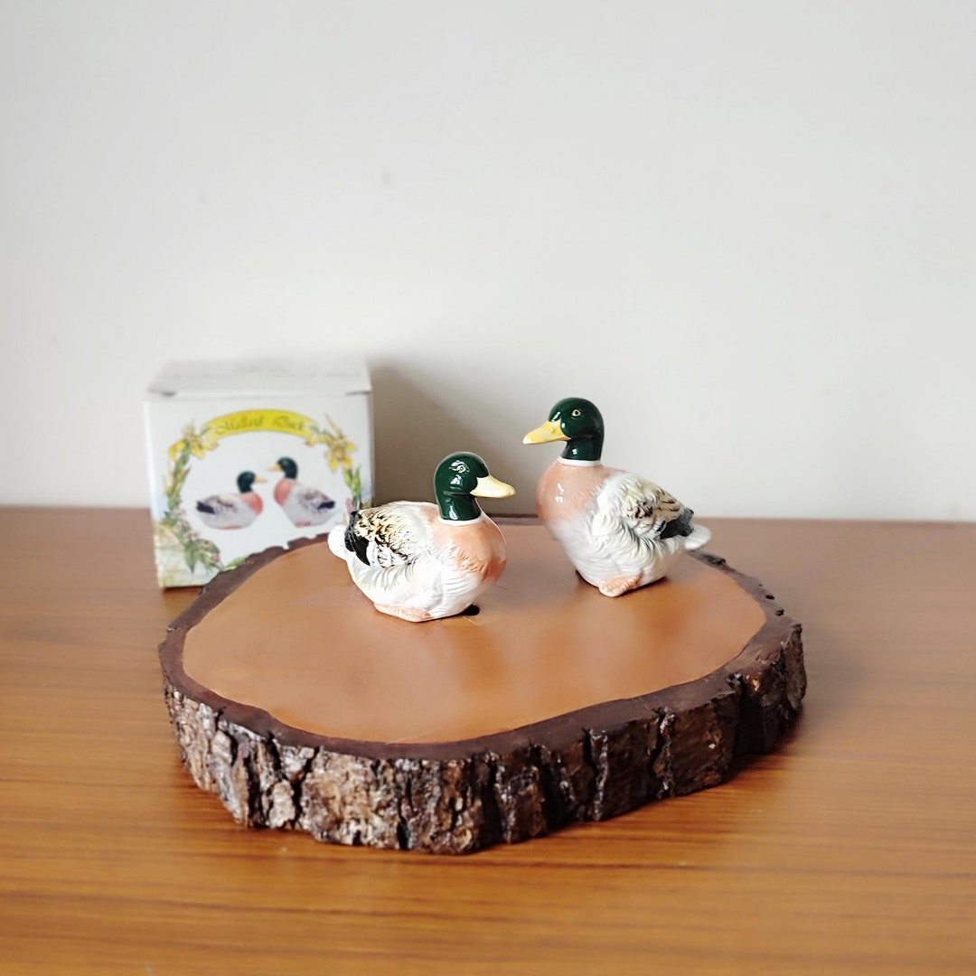 90's Vintage Set of 2 Mallard Duck Ornaments - Leonardo Collection ...