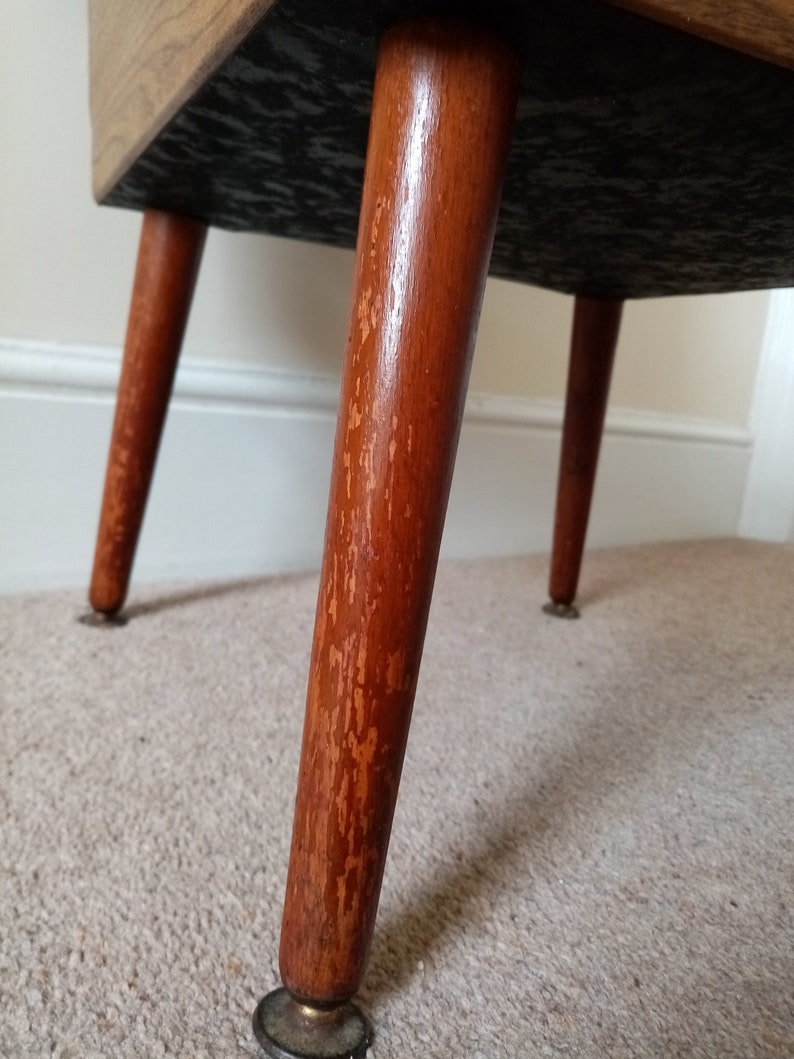 50's Stunning Sherborne Sewing Box Stool & Footstool | Etsy