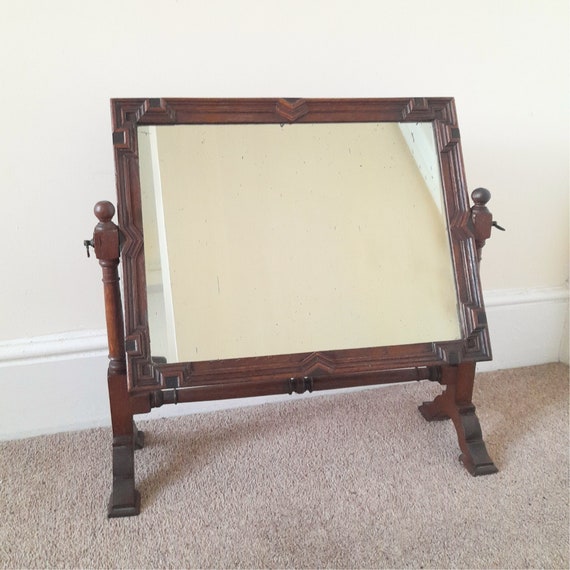 Edwardian Antique Mahogany Rectangular Swing Dressing Table Mirror W Carved Frame Large Vintage Accent Table Top Dresser Toilet Mirror Etsy Canada