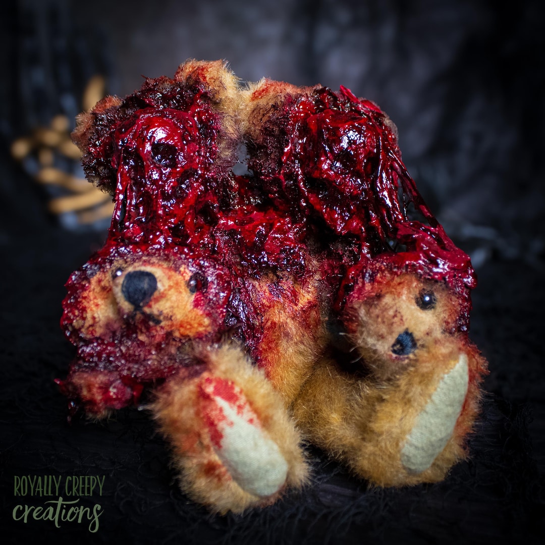 Monty & Nina- Creepy Plush Bears, Creepy Oddities, Horror Dolls ...