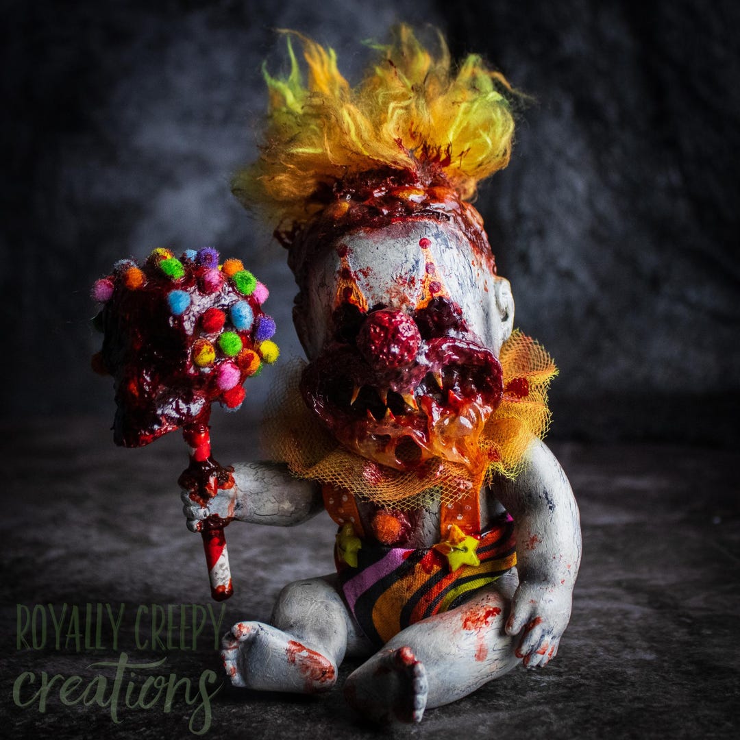 Creamsicle Creepy Clown Baby- Creepy Clowns, Creepy Doll, Creepy Cute ...