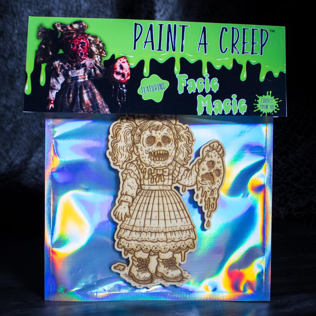 PAINT-A-CREEP DIY Coloring Crafts for Horror Lover Spooky Art Creepy ...