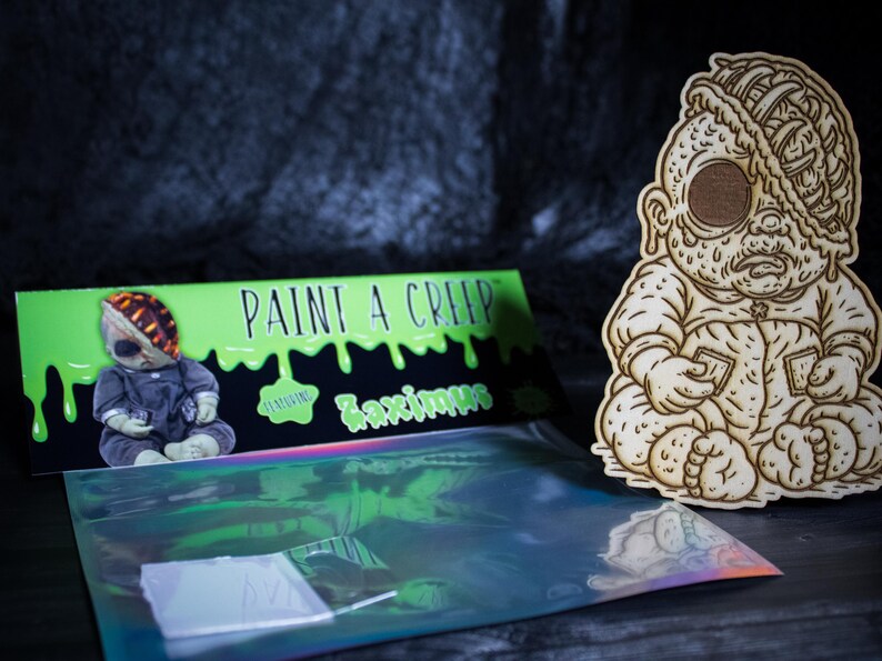 PAINT-A-CREEP DIY Coloring Crafts for Horror Lover Spooky Art Creepy ...