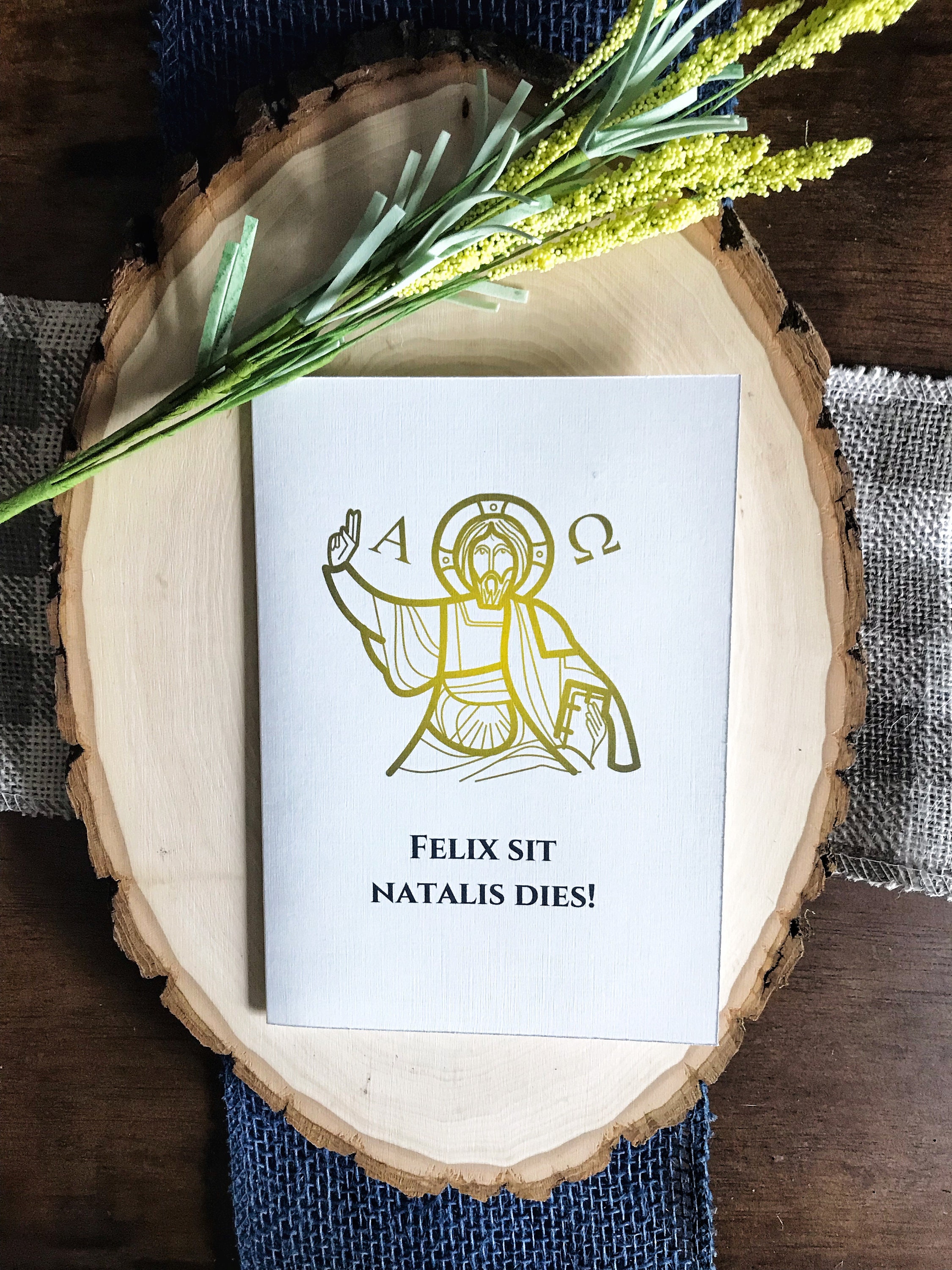 Latin Birthday Card, Blank Interior, 5x7 - Etsy