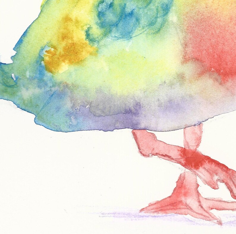 Colourful Watercolour Painting of a Duck. From My 'hello Ducky' Series ...