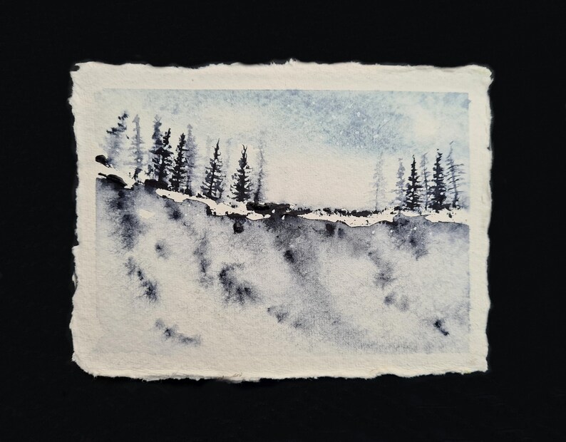 Small Original Watercolour Abstract Landscape Painting - Etsy