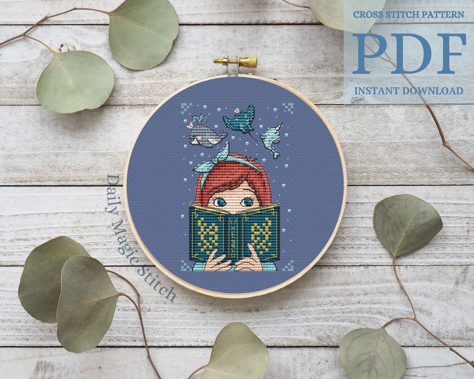 Girl Cross Stitch Pattern Book Cross Stitch Dreams Embroidery - Etsy
