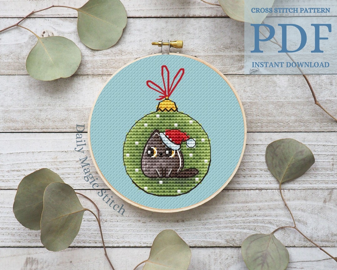 Christmas Toy Cross Stitch Pattern for Plastic Canvas, Funny Cross ...