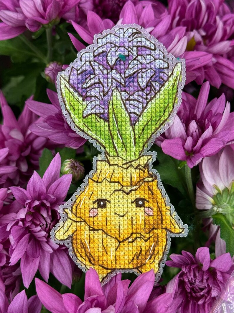Hello Spring Floral Cross Stitch Pattern Baby Tulips Modern Counted ...