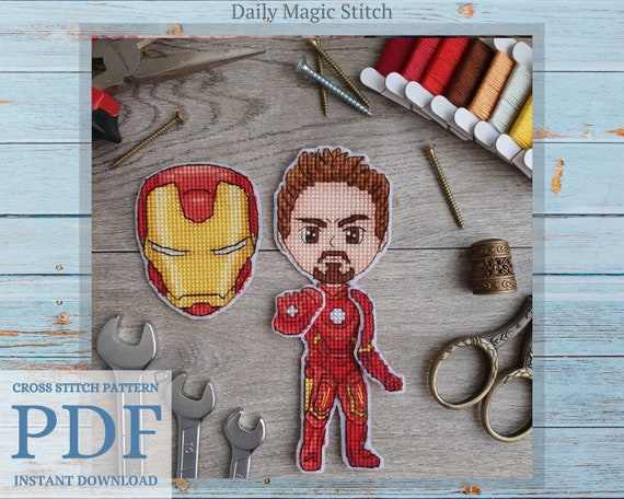 Superhero Cross Stitch Pattern Fandom Cross Stitch Comics - Etsy