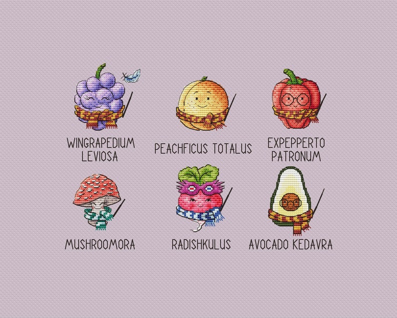 Funny Magic Spell Cross Stitch Pattern Geek Gift Fandom Cross Stitch ...