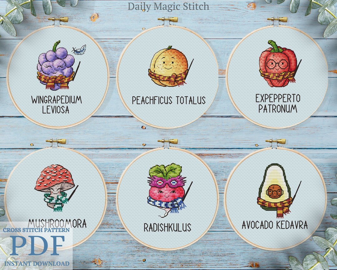 Funny Magic Spell Cross Stitch Pattern Geek Gift Fandom Cross Stitch ...