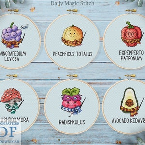 Funny Magic Spell Cross Stitch Pattern Geek Gift Fandom Cross Stitch ...