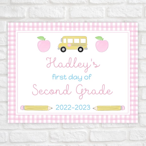 First Day of School Sign - Etsy