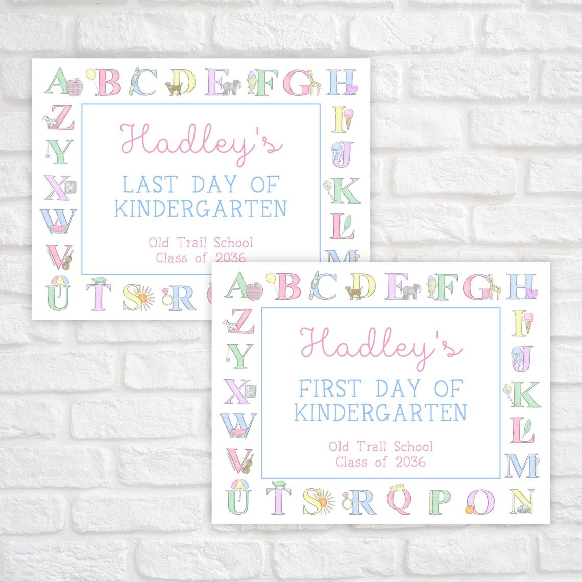 First Day of School Sign Printable, Back to School Sign, First Day of ...